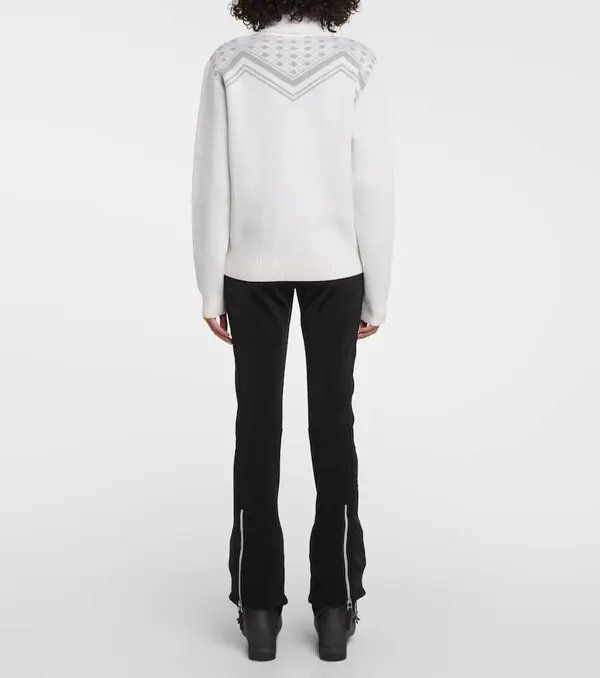 JETSET Wool Intarsia Turtleneck Sweater