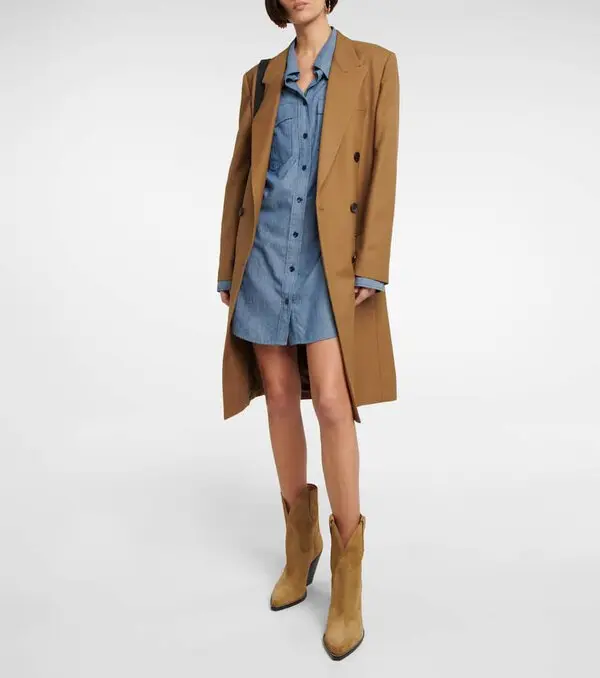 Isabel Marant Étoile Leyane Suede Mid-calf Cowboy Boots - Brown