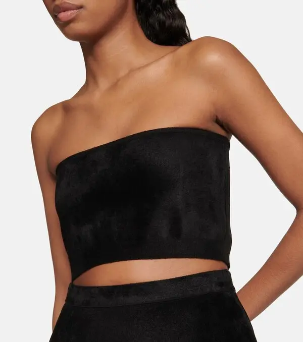 Alaïa Velvet Bandeau Top