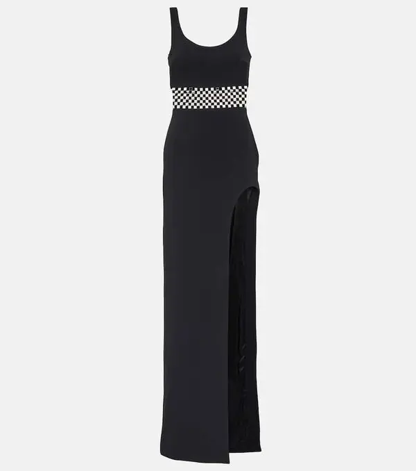 David Koma Embellished Gown - Black