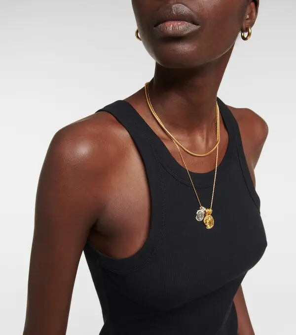 TOTEME Cotton-blend Jersey Tank Top - Black