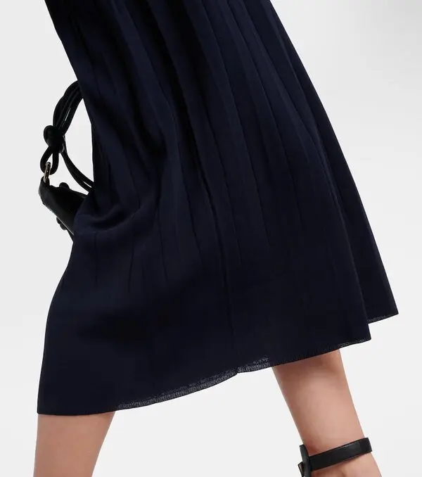 JOSEPH Ribbed-knit Midi Skirt