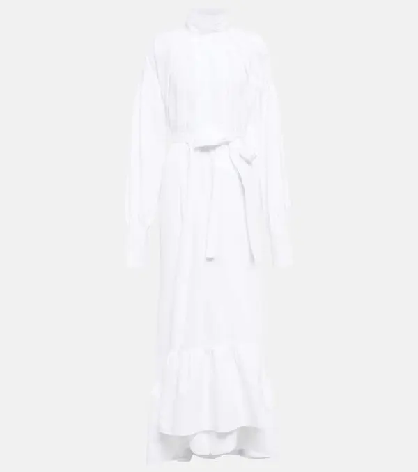 PATOU Belted Maxi Dress In Cotton