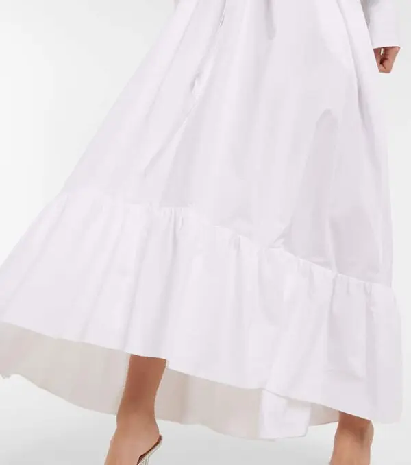 PATOU Belted Maxi Dress In Cotton