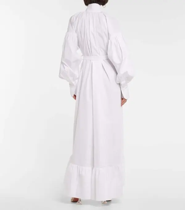 PATOU Belted Maxi Dress In Cotton