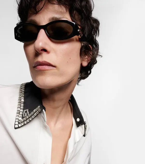 Gucci Interlocking G Oval Sunglasses