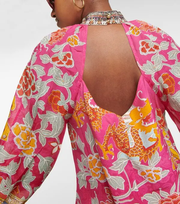Camilla Printed Silk Minidress
