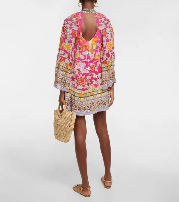 Camilla Printed Silk Minidress