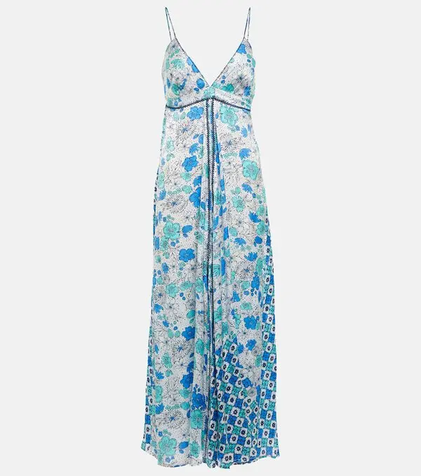Poupette St Barth Denise Maxi Dress - Green