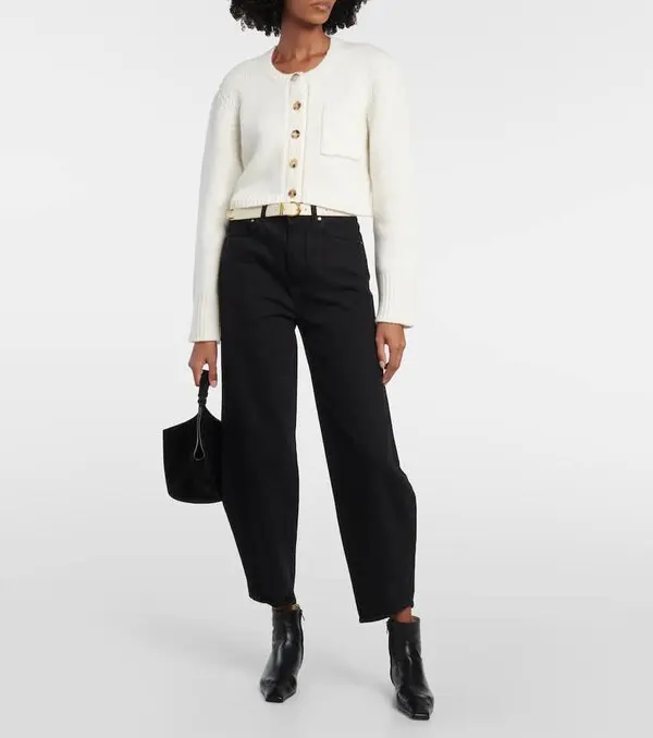 Khaite Marfa Leather Ankle Boots