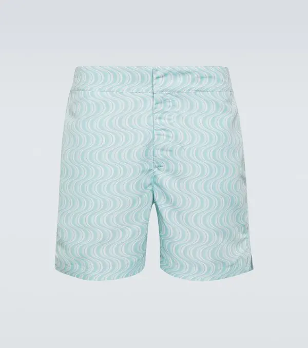 Frescobol Carioca Copa Camda Classic Printed Swim Trunks - Blue