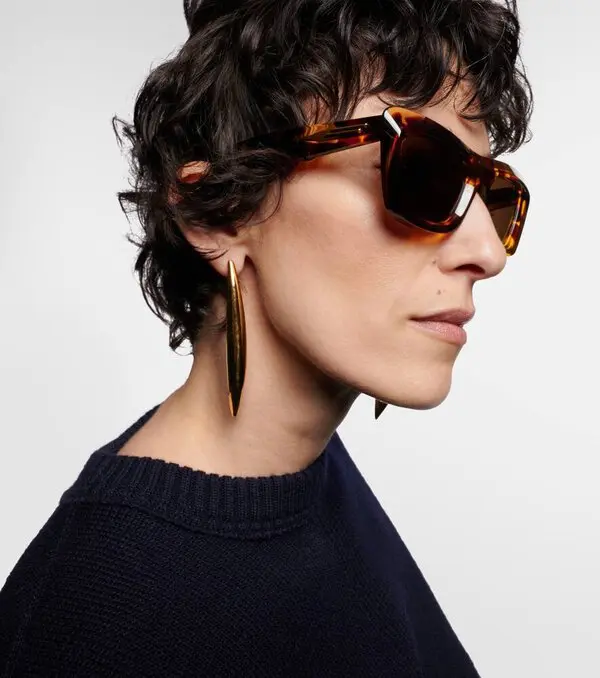Bottega Veneta Scoop Rectangular Sunglasses