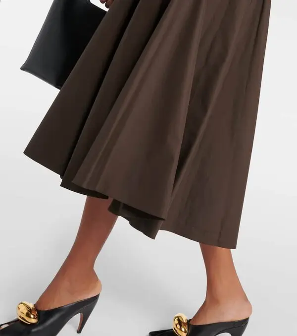 Alaïa Cotton Poplin Midi Dress
