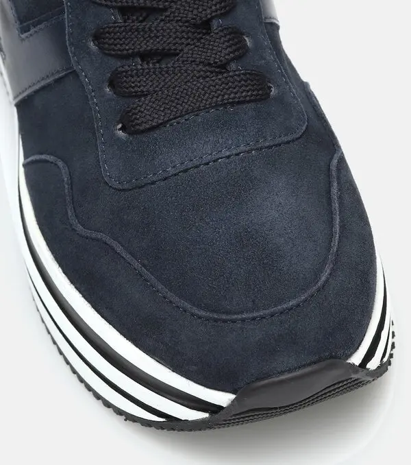 Hogan Midi Leather Platform Sneakers