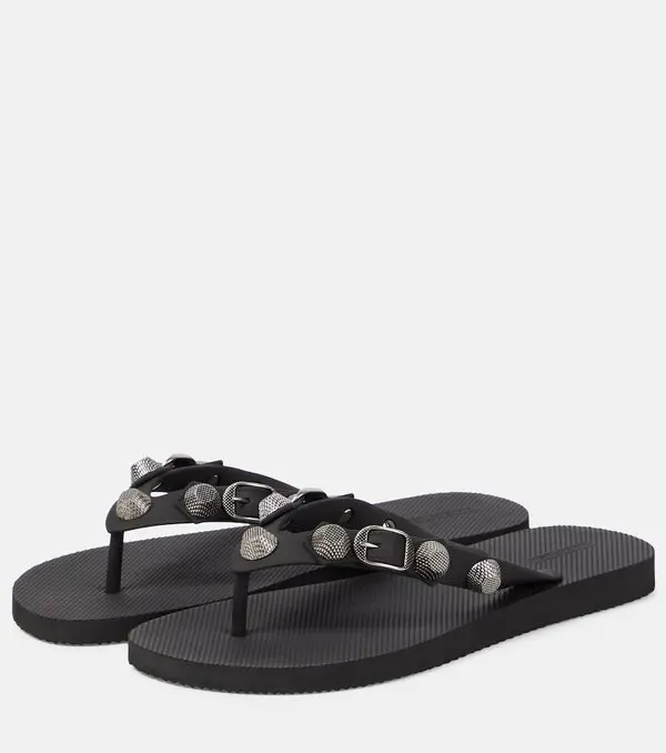 Balenciaga Embellished Thong Sandals