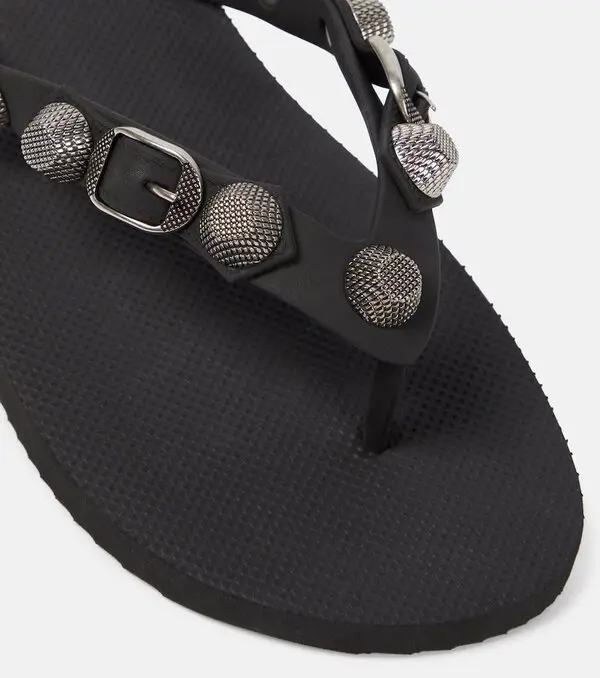 Balenciaga Embellished Thong Sandals