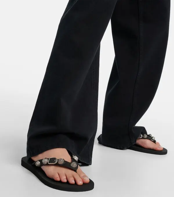 Balenciaga Embellished Thong Sandals
