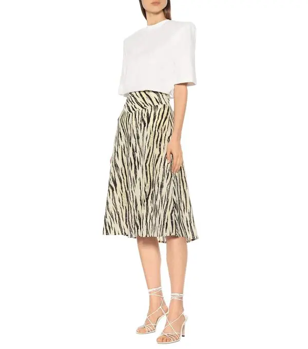 Baum Und Pferdgarten Senga Tiger-print Midi Skirt