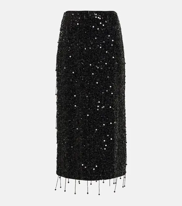 Simkhai Gisele Sequined Midi Skirt