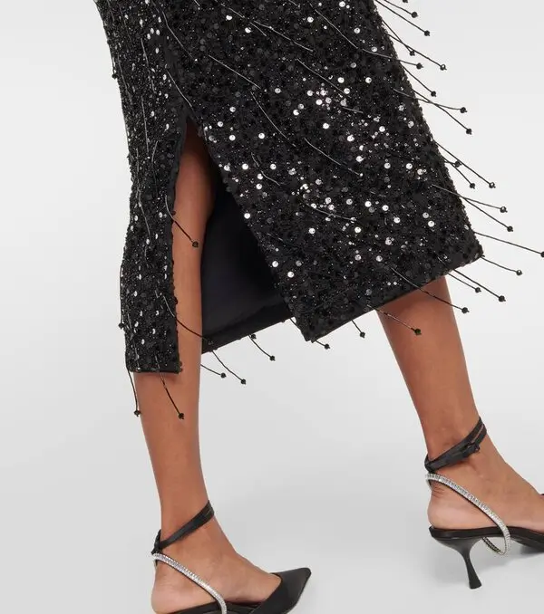 Simkhai Gisele Sequined Midi Skirt