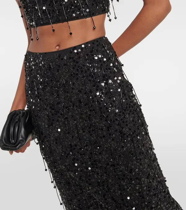 Simkhai Gisele Sequined Midi Skirt