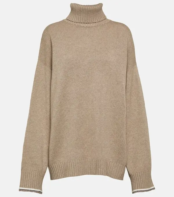 Brunello Cucinelli Wool, Cashmere, And Silk Sweater
