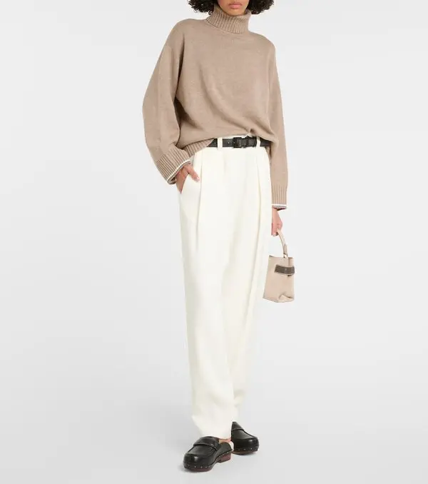 Brunello Cucinelli Wool, Cashmere, And Silk Sweater