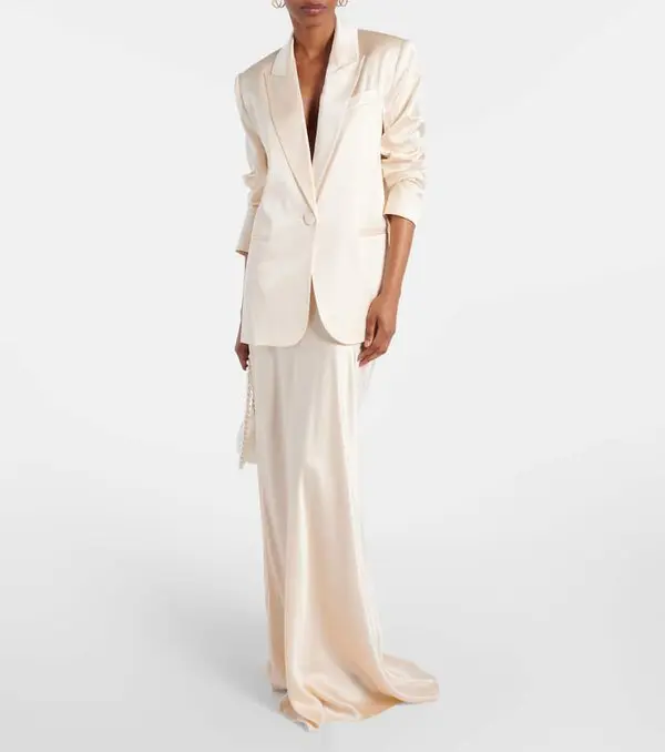 THE SEI Silk Satin Maxi Skirt