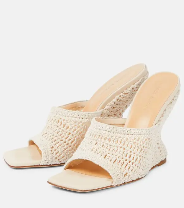 Magda Butrym Crochet Wedge Sandals
