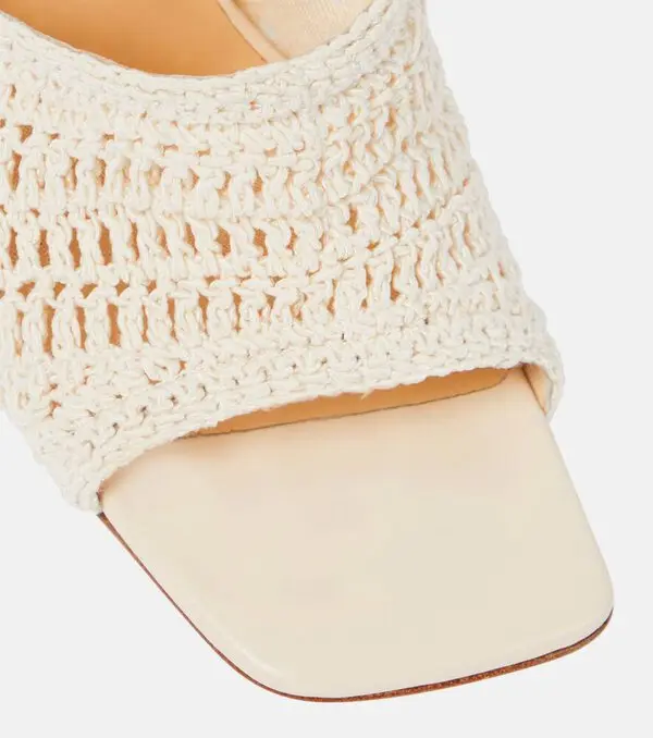 Magda Butrym Crochet Wedge Sandals