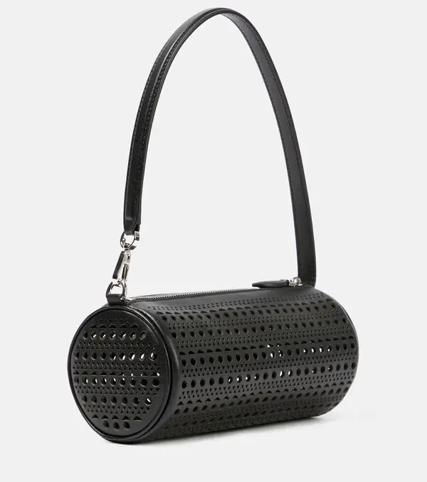 Alaïa Perforated Leather Tube Shoulder Bag