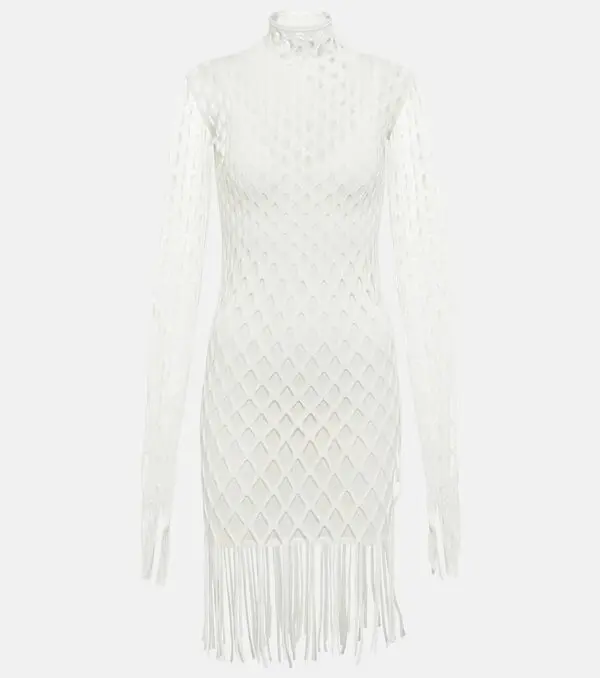 DION LEE Fishnet Minidress