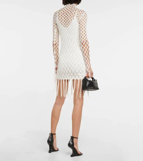 DION LEE Fishnet Minidress