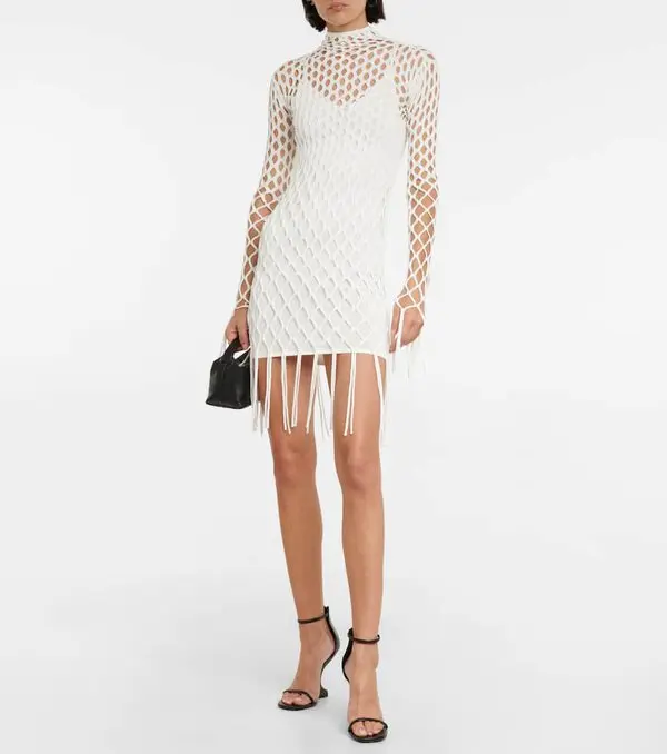 DION LEE Fishnet Minidress