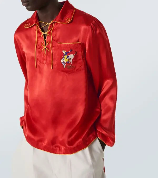 BODE Bronco Embroidered Shirt