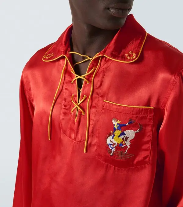 BODE Bronco Embroidered Shirt