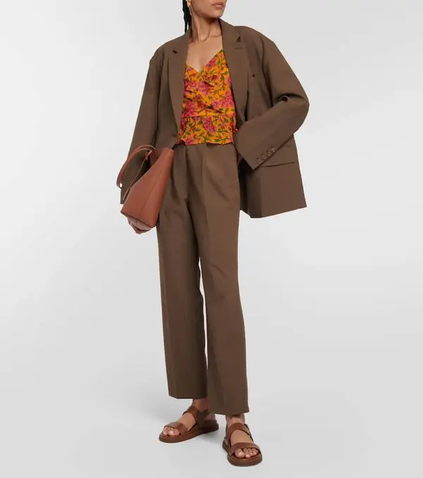 Veronica Beard Floral Silk Top