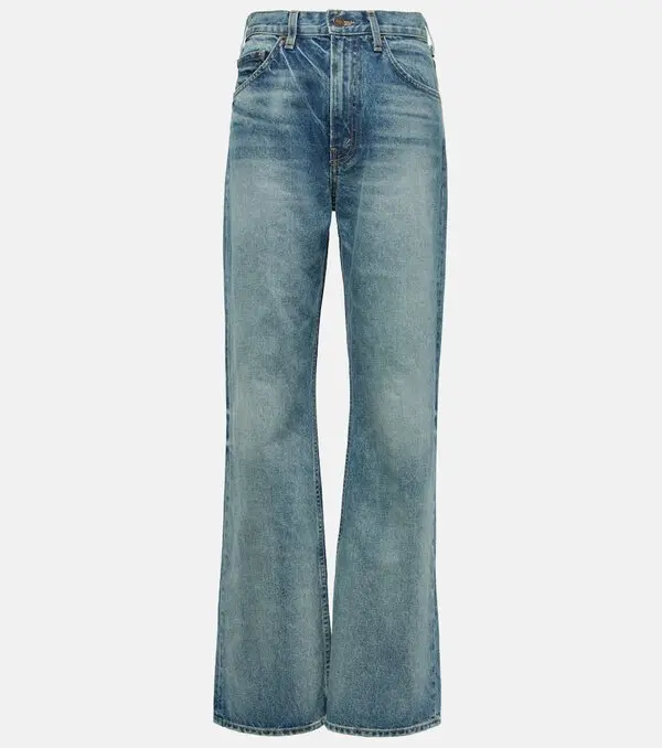 NILI LOTAN Mitchell Low-rise Wide-leg Jeans