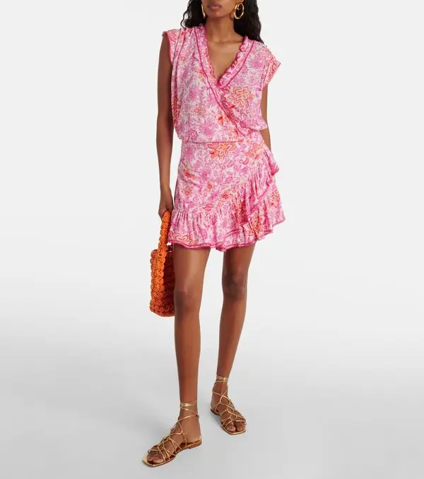 Poupette St Barth Printed Minidress - Pink