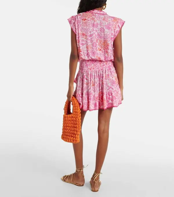 Poupette St Barth Printed Minidress - Pink