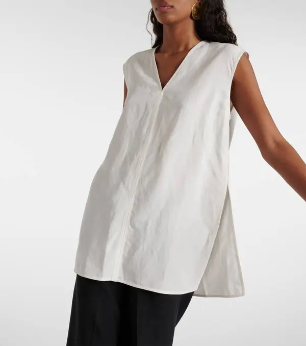 TOTEME Lyocell And Linen Top