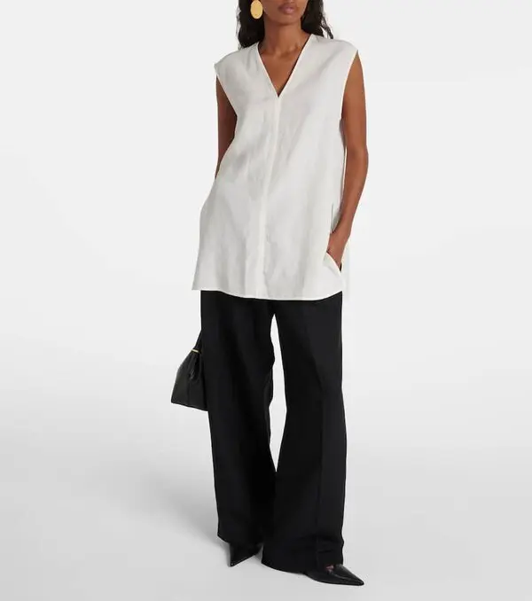 TOTEME Lyocell And Linen Top
