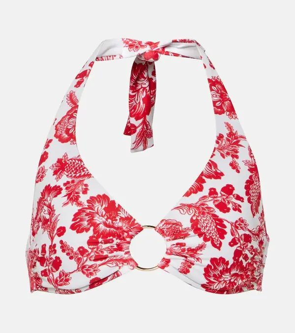 Melissa Odabash Brussels Floral Bikini Top - White
