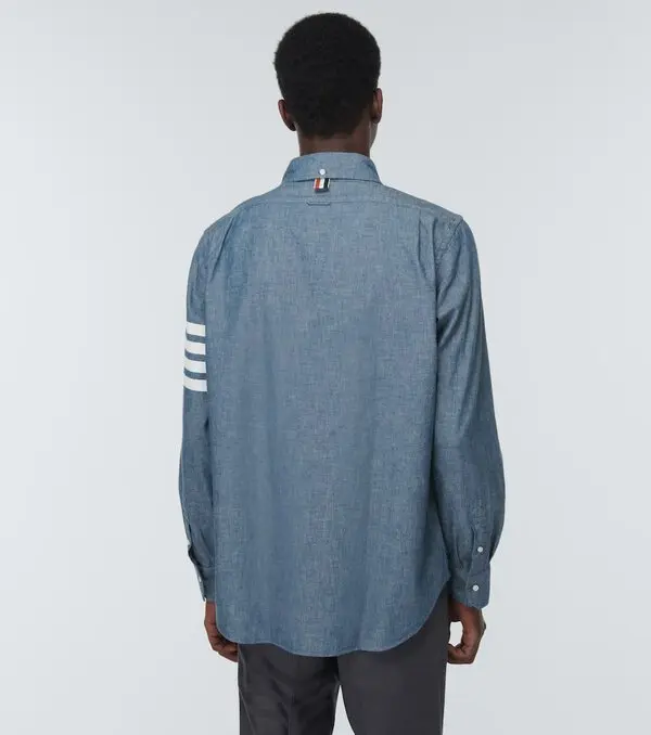 Thom Browne 4-bar Chambray Shirt