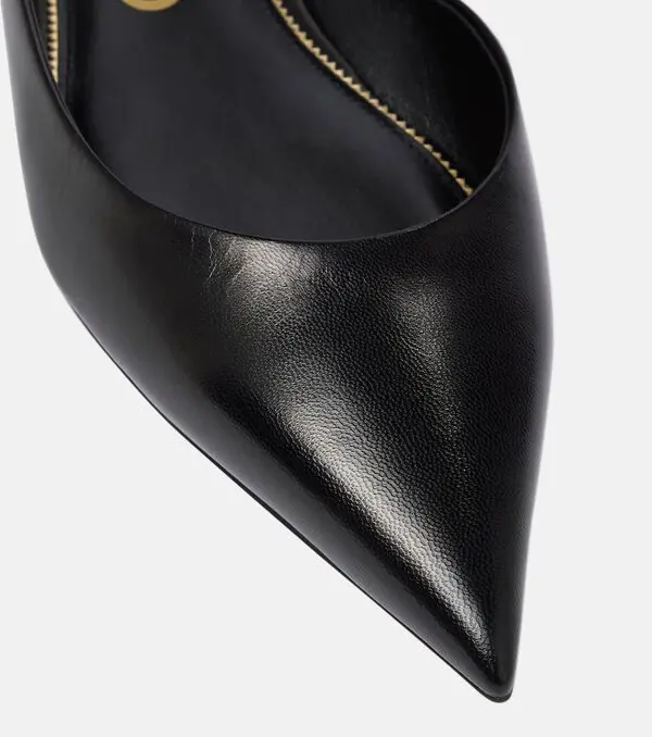 TOM FORD Padlock Leather Slingback Flats