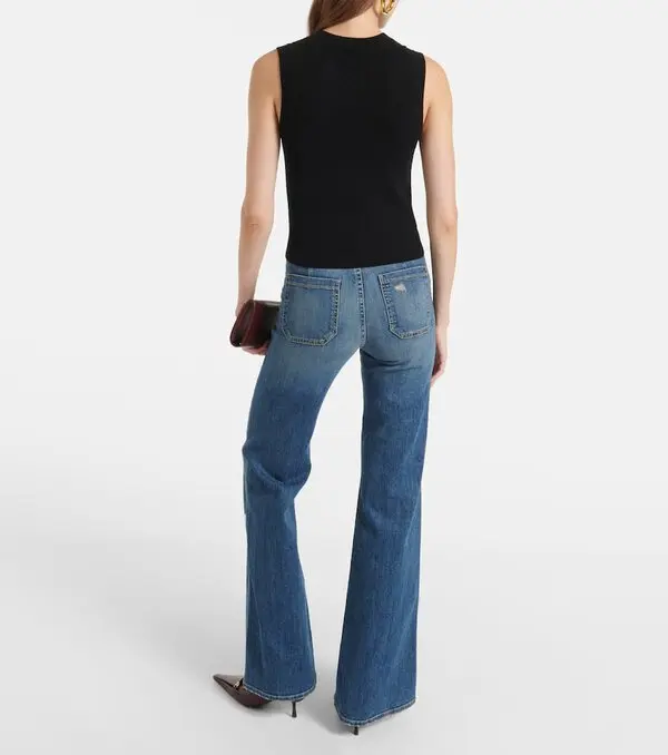 NILI LOTAN May Cashmere Sweater Vest - Black