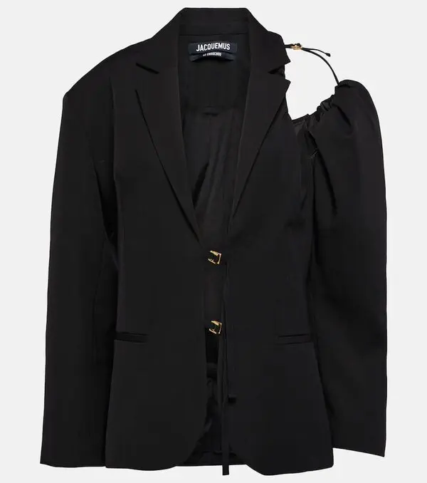 Jacquemus La Veste Galliga Virgin Wool Blazer - Black