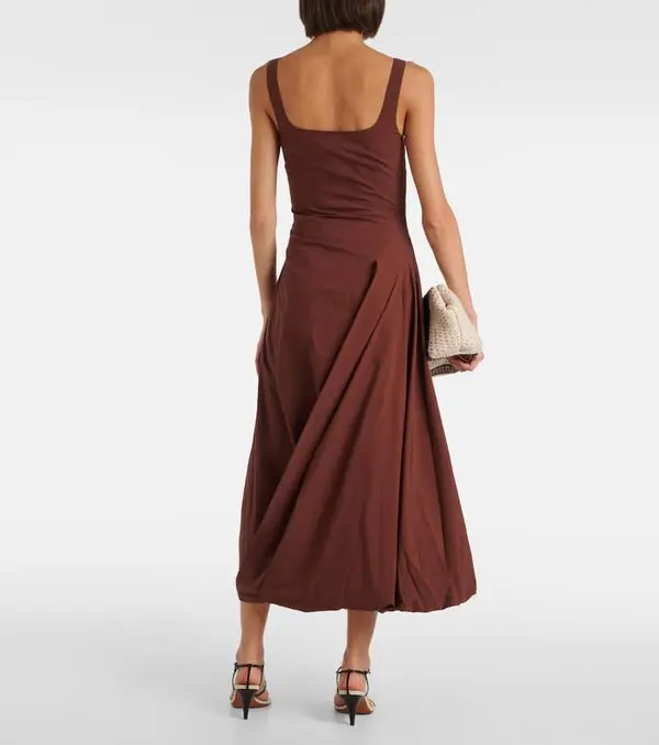 Simkhai Olivia Draped Midi Dress