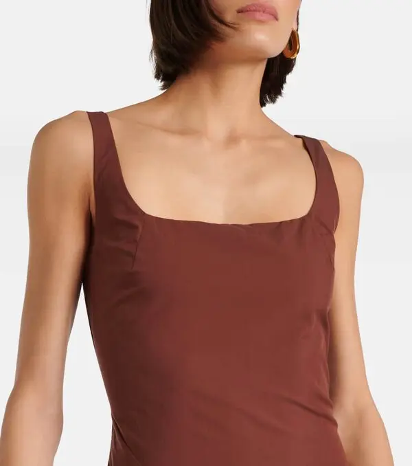 Simkhai Olivia Draped Midi Dress
