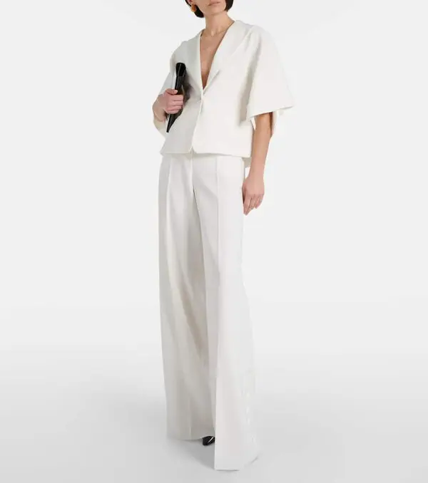 Max Mara Ercole Straight Leg Pants - White